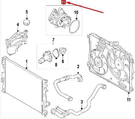 Genuine Land Rover Engine Water Pump LR123392 for sale online | eBay