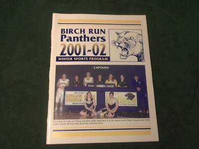 Winter 2001-02 Birch Run High School Panthers Sports w/Banquet ...