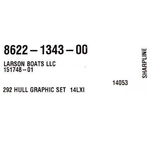 Larson Boat Graphic Decals 8622-1343 | 292 LXI Green (Set of 2) | eBay