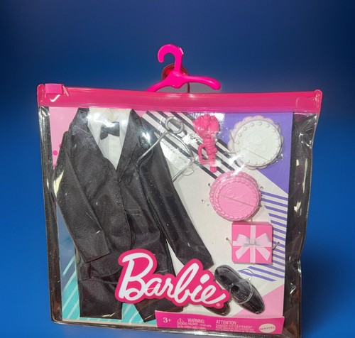 Barbie Ken Wedding Fashion Pack Set with Tuxedo 7 Accessories Doll ...