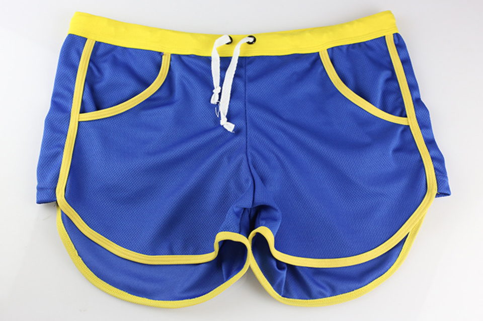 Men's Gym Shorts Supporting Pouch Active Wear Body builder Workout ...