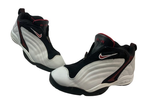 Vintage Nike Air Flight Pro Sneakers White Black Tie Zip 930125-161 ...