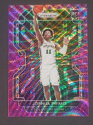 2021-22 PRIZM JOSHUA PRIMO PURPLE WAVE RC SP HOT #298 ROOKIE SPURS | eBay