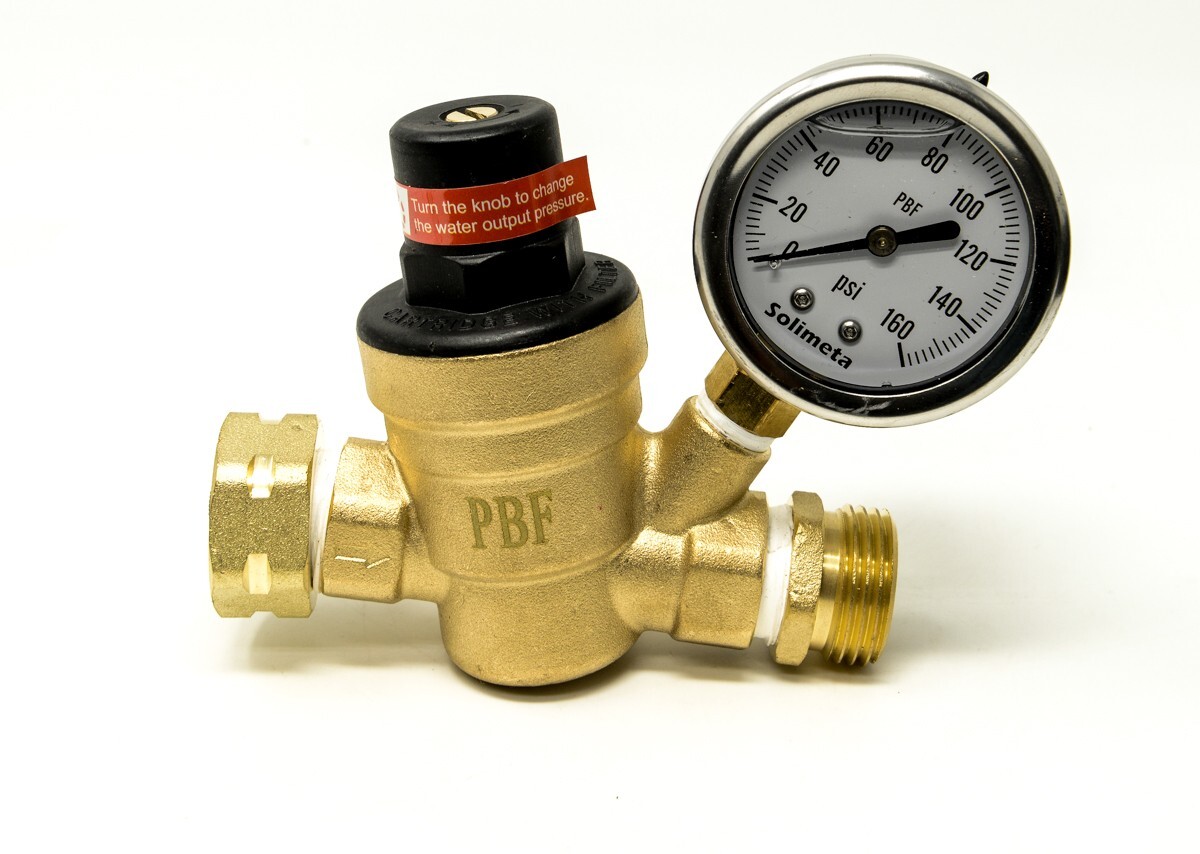 Solimeta Handle Adjustable Lead-Free Brass RV Pressure Regulator | eBay