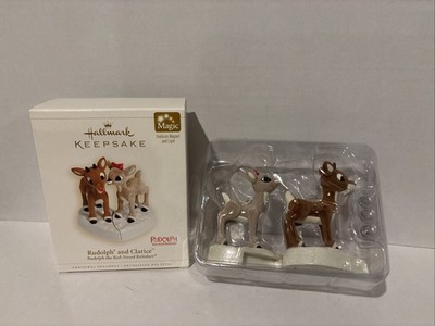 Hallmark Keepsake Ornament 2006 Rudolph & Clarice Light Red Nose ...