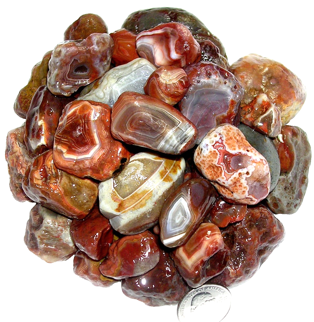 Lake Superior Agate Agates 2+Lbs 'DELUXE ROUGH TUMBLERS' Lapidary ...