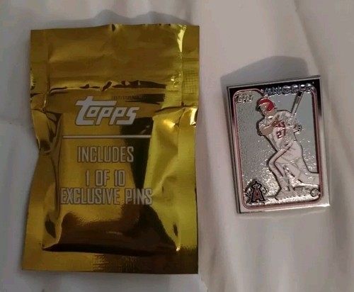 MIKE TROUT 2024 Topps Series 2 Super Box Exclusive Enameled Pin ...
