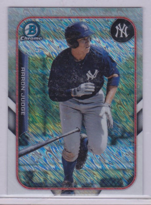 2015 Bowman Chrome Farm's Finest Mini Shimmer Aaron Judge #FFM-AJ NY ...