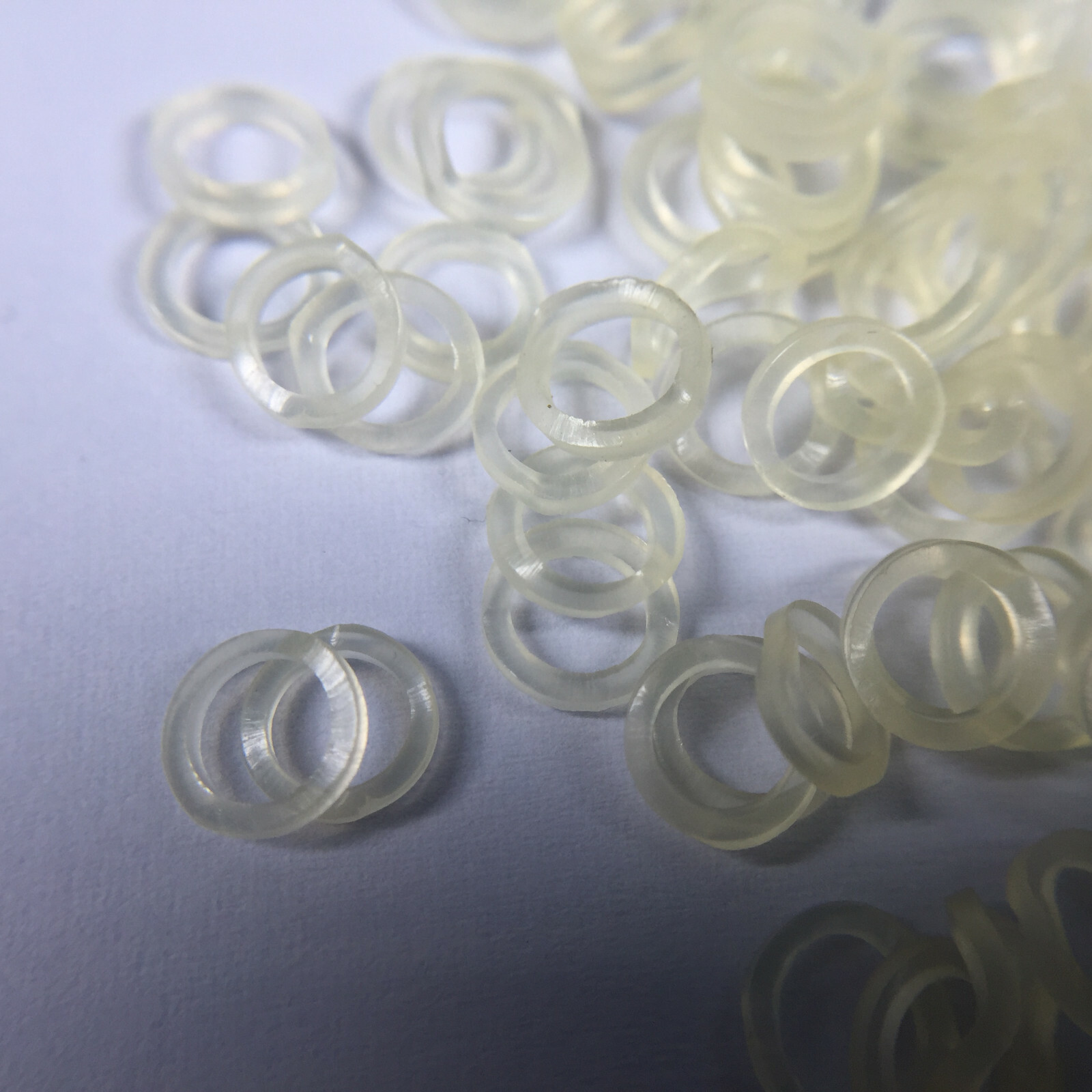 ORMCO Zoo Pack Elastics Bands Dental Clear Yellow 100pc/pk 3.5OZ 1/4" 6 ...