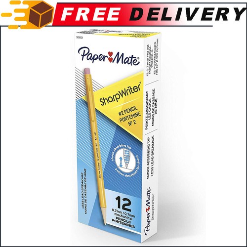Paper Mate SharpWriter Mechanical Pencils, 0.7 mm HB #2 Lead, 12 Count ...