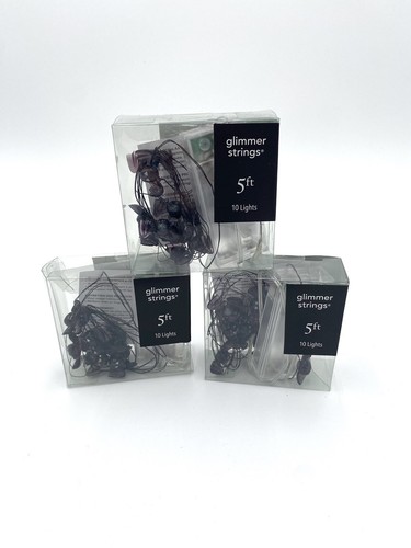 Lot of 3 New Pier 1 Glimmer String Lights 5 ft. Bats 10 Lights Per ...