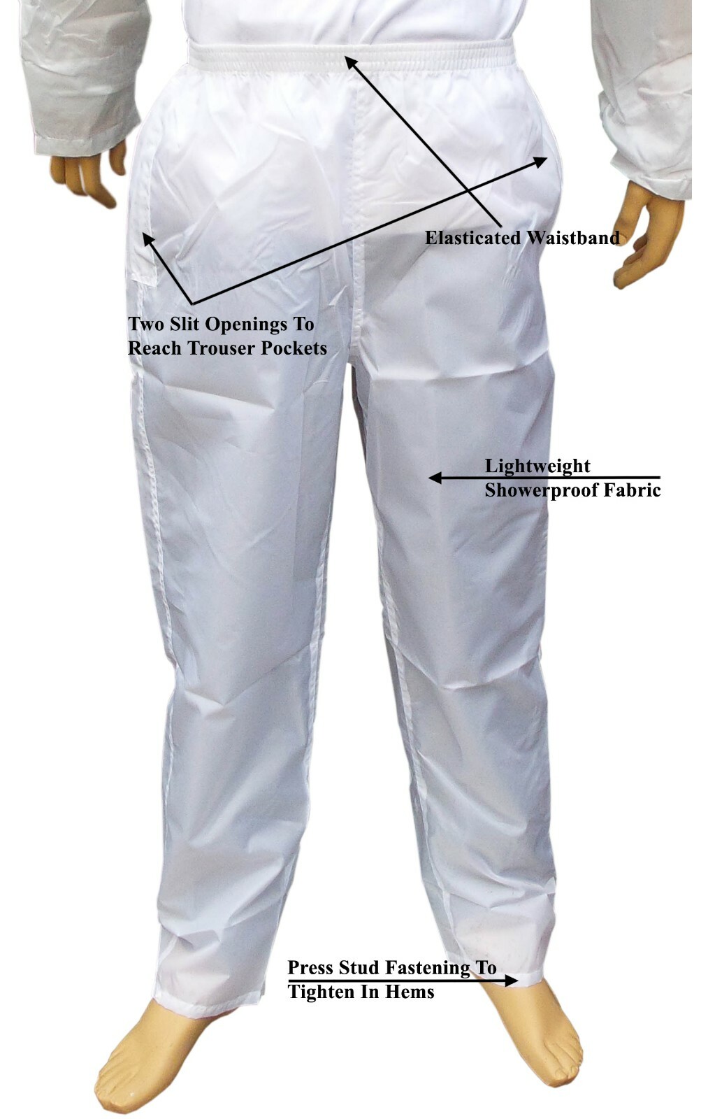 CATHEDRAL Duralite Overtrousers Mens Nylon Elasticated Bowls ...