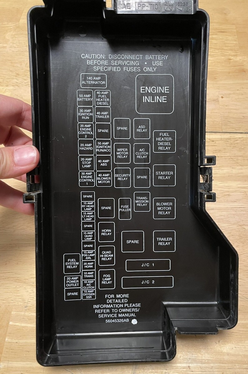 1998 Dodge Ram 1500 Fuse Box Replace A Fuse: 1998 Dodge Ram 2500 5.9L
