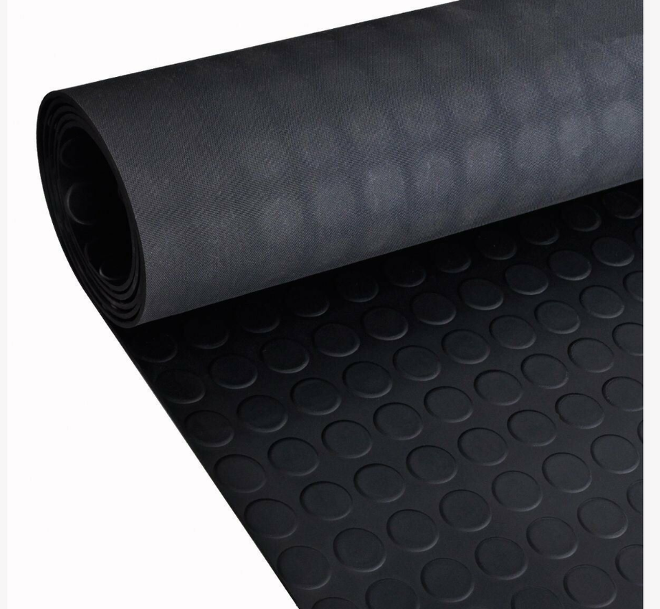 EXTRA THICK DIAMOND CHECKER - PLATE RUBBER GARAGE FLOORING MATTING ...
