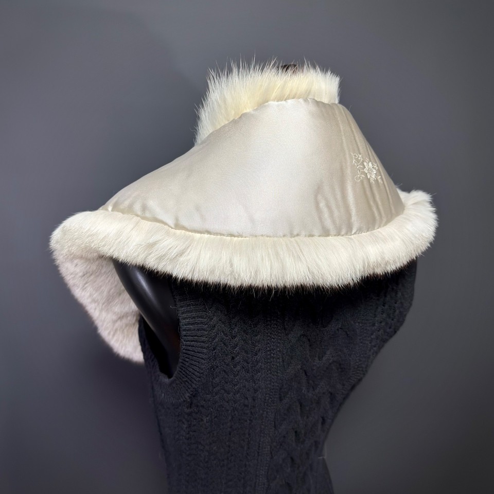 SAGA FOX Blue Fox Real Fur Shawl Wrap Stole Women Luxury Timeless ...