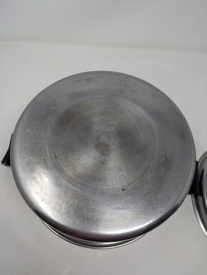 Saladmaster Dutch Oven Stock Pot 6 Qt 18-8 Tri-Clad Stainless Steel 11 ...