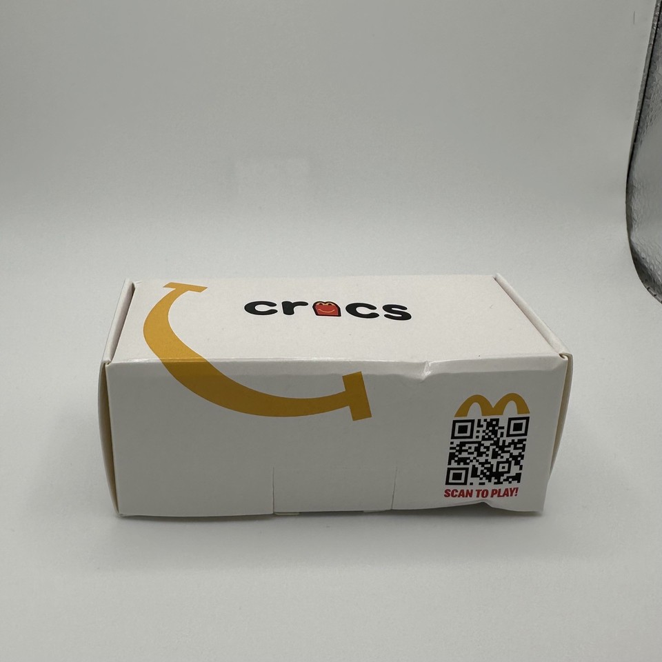 McDonald's Mini Crocs Keychain & Stickers Happy Meal Toy Red White #7 ...