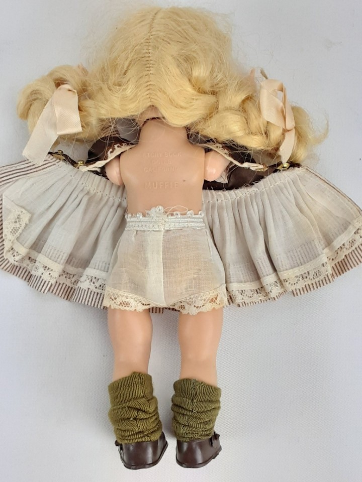 Vintage MUFFIE Storybook Nancy Ann Doll Brunette Walker Adorable | eBay