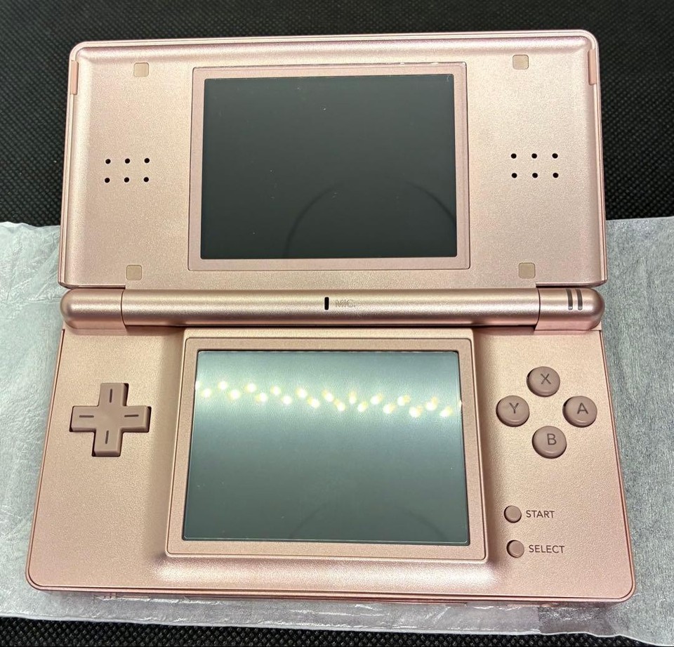 Nintendo DS Lite Metallic Rose Pink Console Tested Cleaned Japanese Ver ...