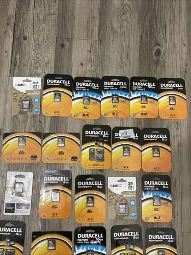 Lot of 40 SD MicroSD CompactFlash Memory Stick Camera Memory Cards ...