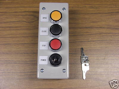 3 BXLT 3 Button Station Commercial Garage Door Keyed OHD Open Close ...