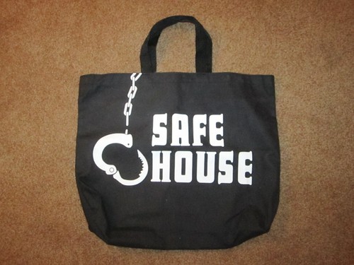 safe house milwaukee black tote bag with logo canvas | eBay