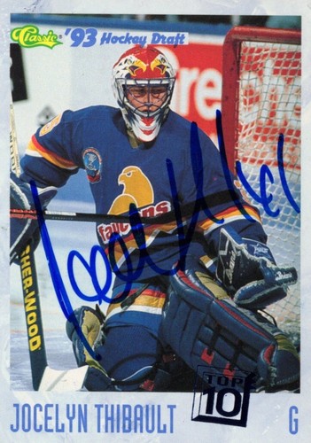 93 Classic Draft Jocelyn Thibault Rc Rookie Auto Signatures ( in person ...