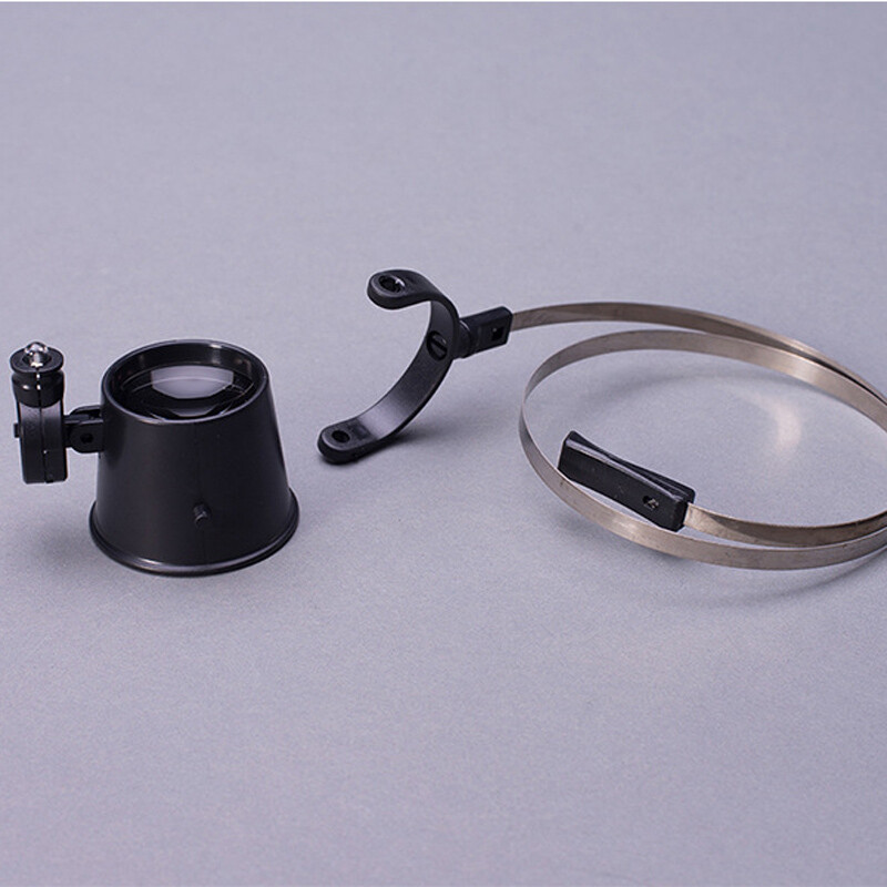 Watch Repair Jeweler Headset Glasses One Eye 15X Magnifier Loupe with ...