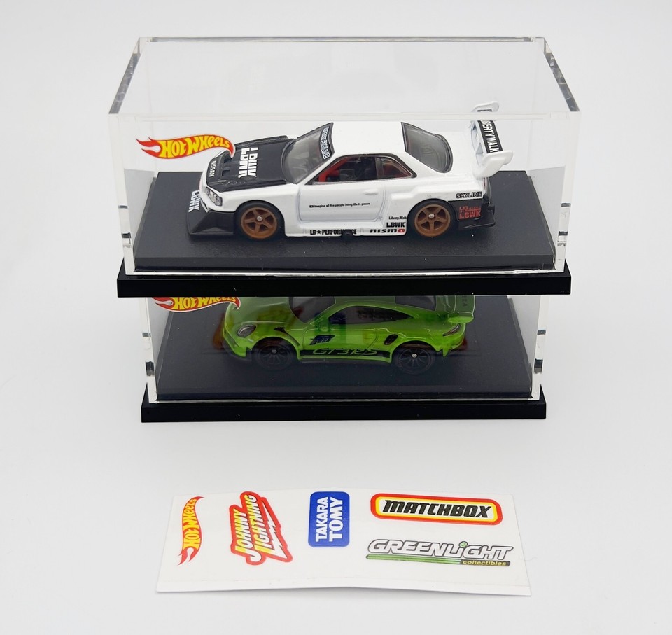 Super Mini Wheels 1:64 Acrylic Display Case Showcase - for Hot Wheels ...