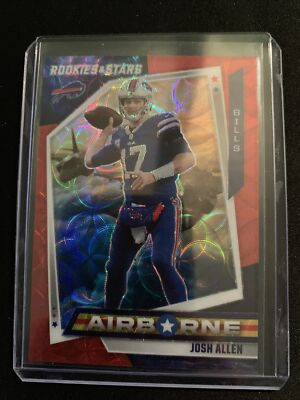 2021 Rookies And Stars Josh Allen Airborne Red Scope Prizm Holo #AB-3 ...