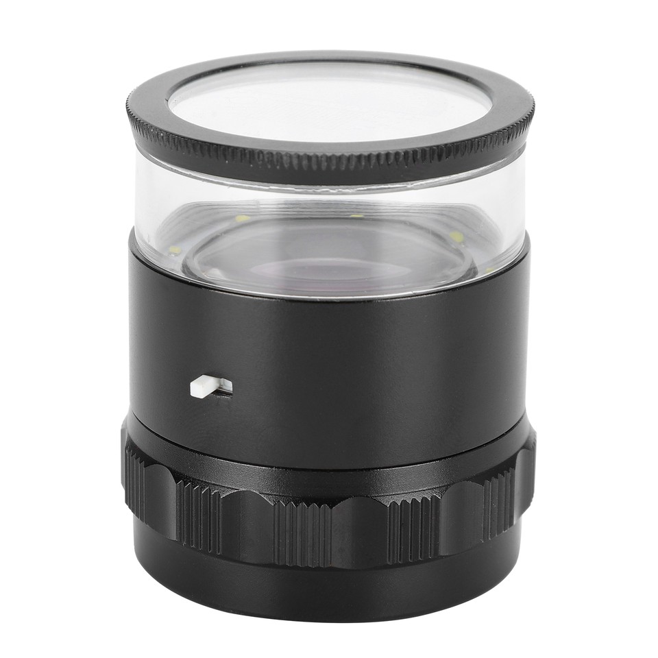8LED 10X Magnifier Loupe With Scale High Definition Adjustable ...