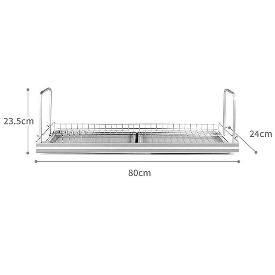 31"Safety Bar Dish Drying Rack Drainer Dryer Suspended Shelf Kitchen ...