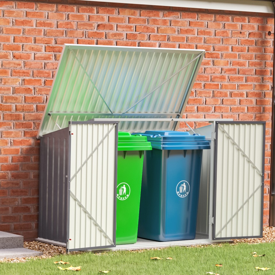 Storage Shed Wheelie Bin Store Tidy Dustbin Cover Bikes Sheds Outdoor ...