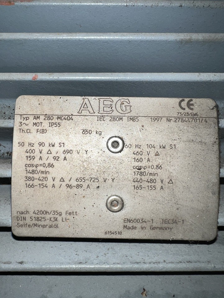 AEG Electric Motor AM 280 MC404AEG Electric Motor AM 280 MC404 | eBay