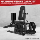 Hip Abductor Machine Gym Inner & Outer Thigh Machine with 6 Levels Gear ...