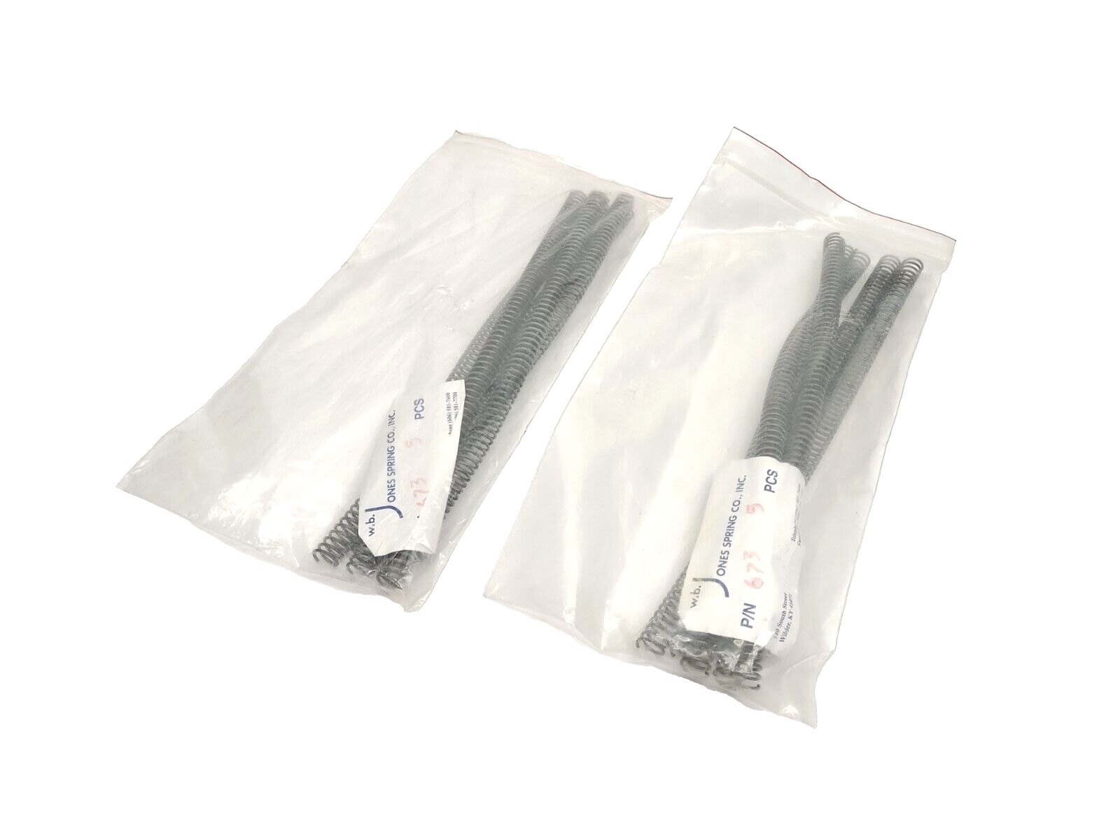 W.B. Jones 673 Compression Spring 0.48"OD 0.372"ID x 11"L 0.054" Wire ...