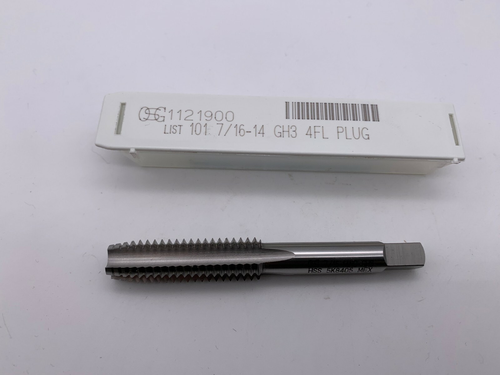 Osg 7-16"-14 Tap Plug 4 Flutes High Speed Steel Bright Tap Finish ...