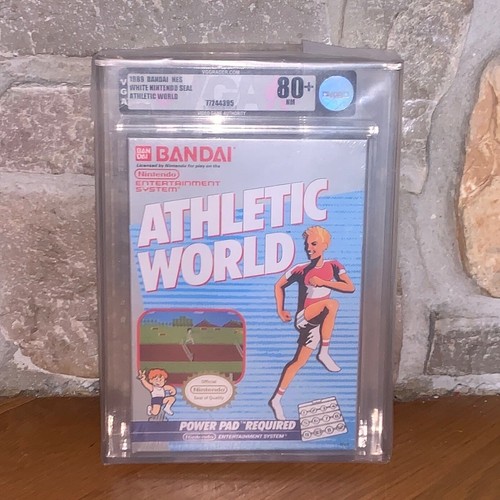 New Athletic World NES Factory Sealed H-Seam VGA 80+ Silver Graded ...