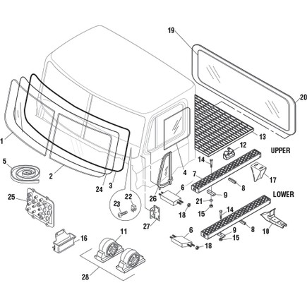 FST-5743 Fuel Tank Step 37" Length, For Mack Ch / Cl / Cx Models for ...