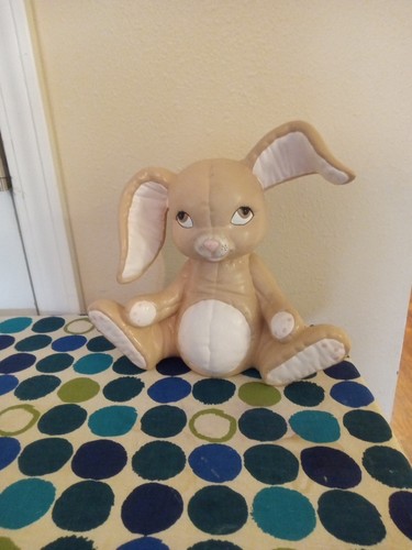 Vintage Kimple Mold Ceramic Sitting bunny rabbit Quilted Plush Look ...