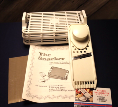 THE SNACKER...MICROWAVE DEHYDRATING RACKS FOOD, FLOWERS INSTRUCTIONS ...