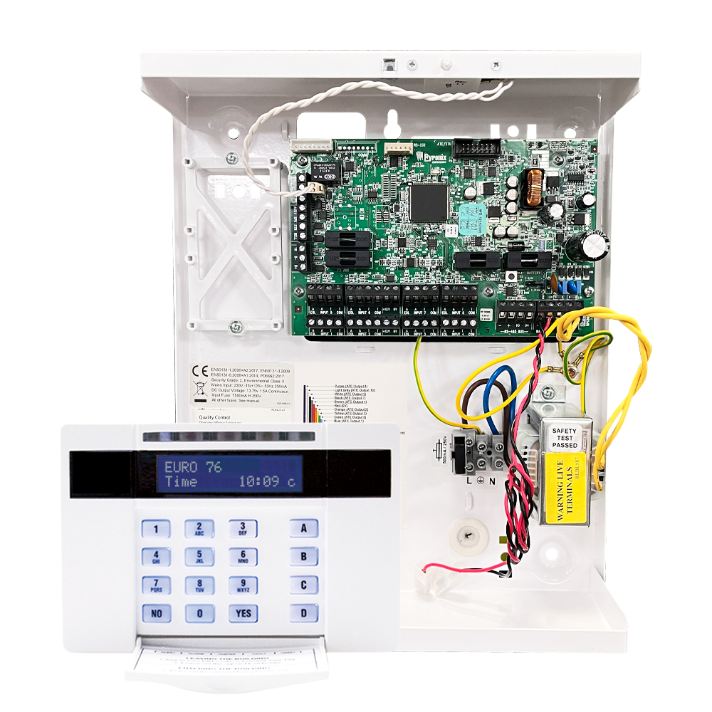 Pyronix Euro 76 Small V10 Hybrid Alarm Panel with Keypad EURO76/S-UK ...