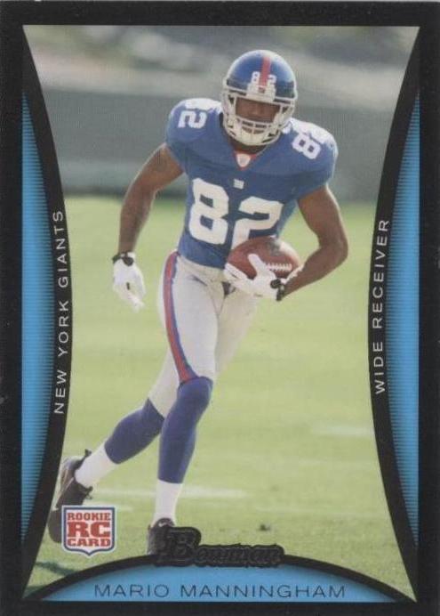 2008 Bowman - Mario Manningham #200 (RC) for sale online | eBay