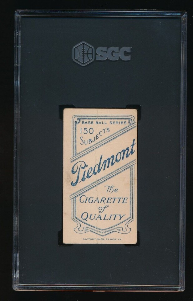 1909-11 T206 Hans Lobert Cincinnati Reds Piedmont Series 150 SGC 1 PR ...