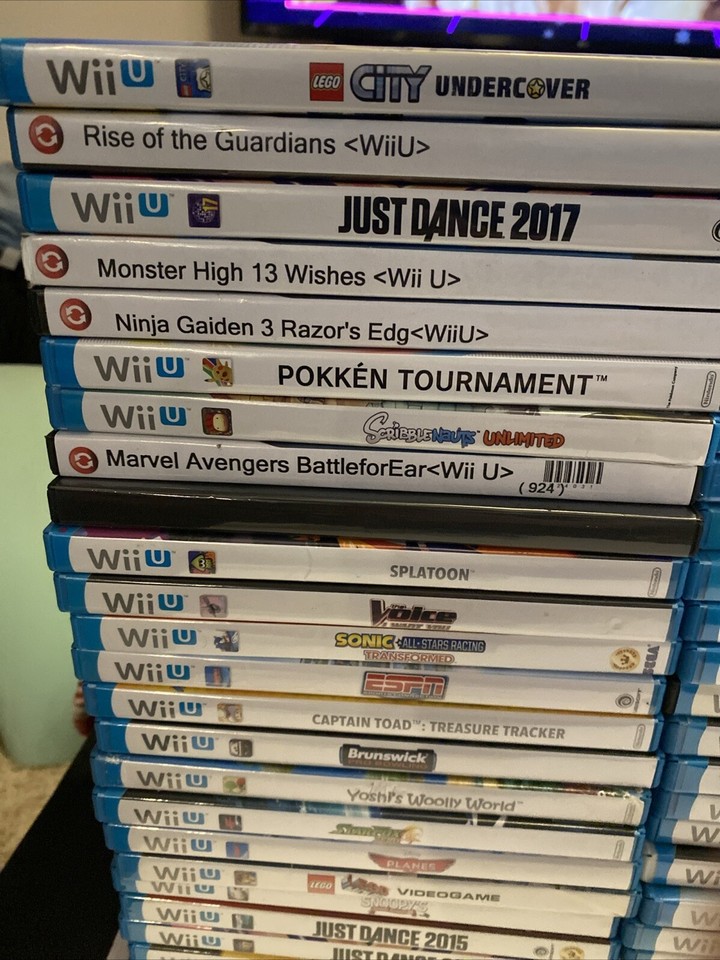 WII U Game Lot- Lot Of 50 Wii U Games: Most With Manuals Mario Donkey ...