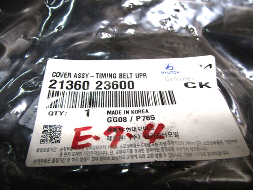 HYUNDAI ELANTRA OEM 21360-23600 Upper Timing Cover 2001-10 | eBay