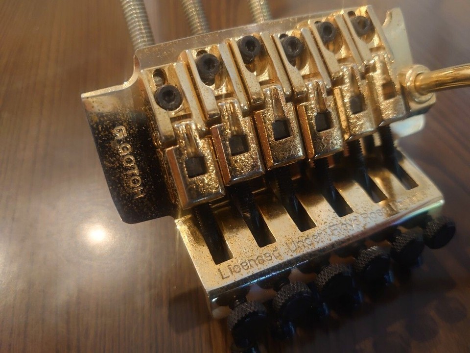 GOTOH GE1988T Gold Old Logo Tremolo Unit Floyd Rose Without Insert ...