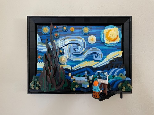 LEGO MOMA Vincent van Gogh The Starry Night 21333. BUILT / READY TO BE ...
