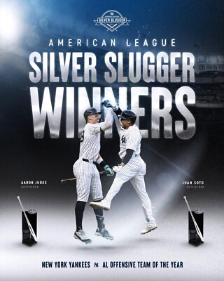 Aaron Judge & Juan Soto 2024 Silver Sluggers New York Yankees 8x10 MLB ...