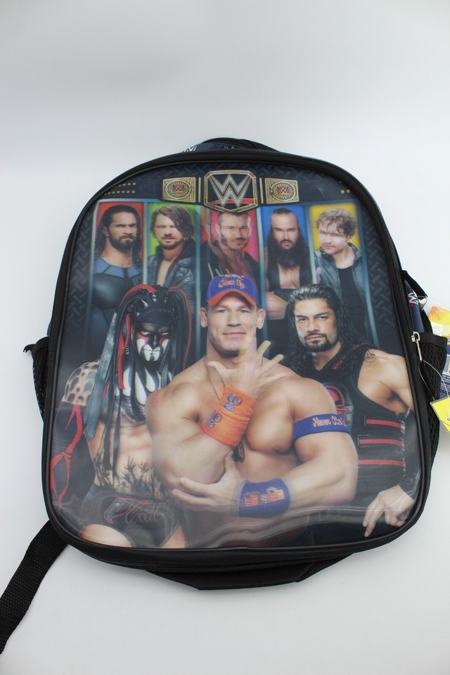 WWE World Wrestling The Raw Power School Backpack Book Bag JOHN CENA ...